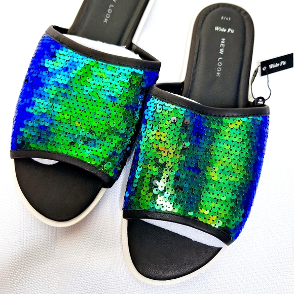 New Look | Shoes | Nwt New Look Mermaid Beach Core Slides Size 7 And 8 ...